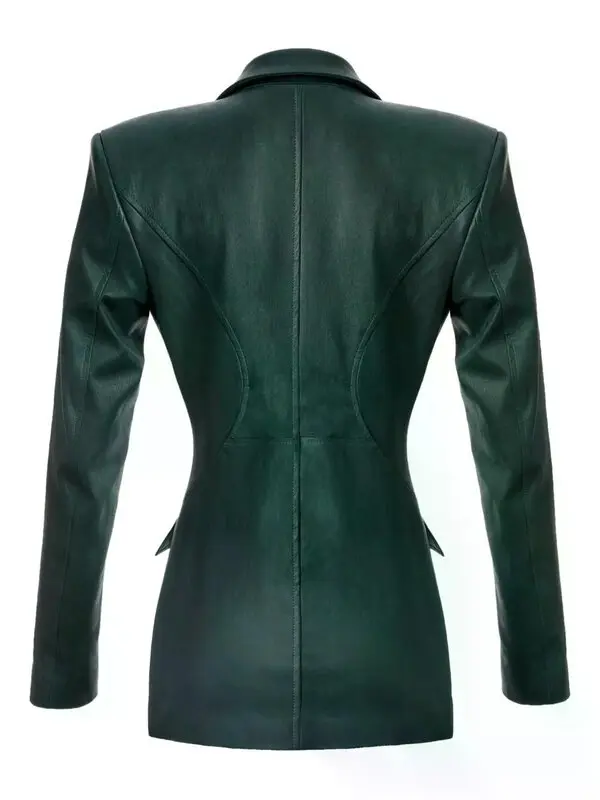 ALMAZ Framework Leather Blazer