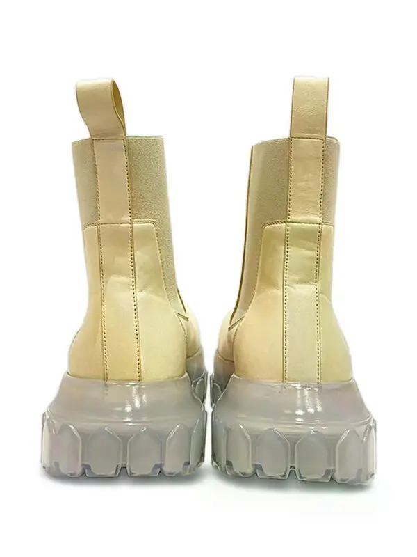 Rick Owens Beatle Bozo Tractor Chelsea Boots - Neutrals