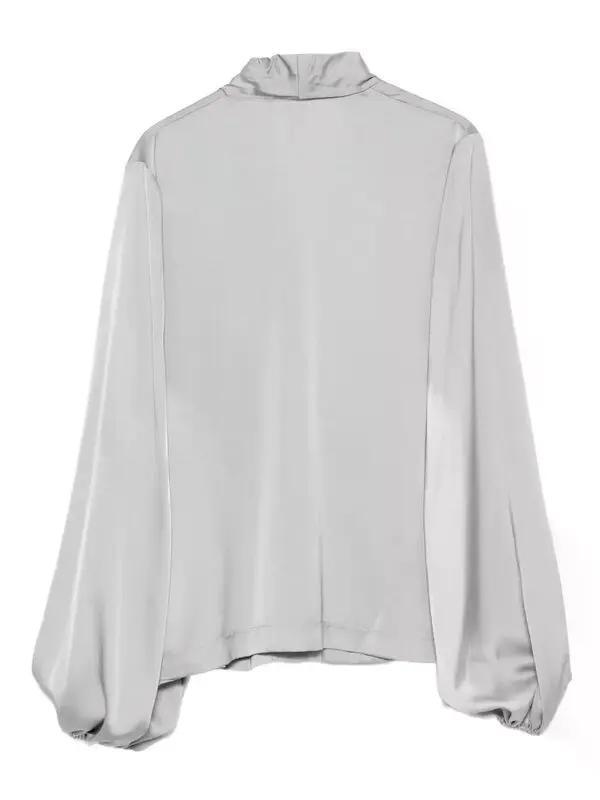 D.exterior Pleated Blouse - Grey