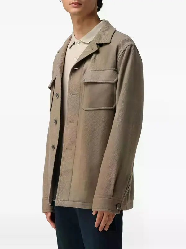 Tagliatore Buttoned Flap-pockets Shirt Jacket