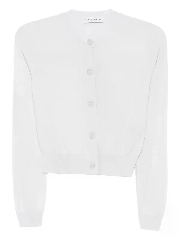 GOES BOTANICAL Button-front Cardigan - White