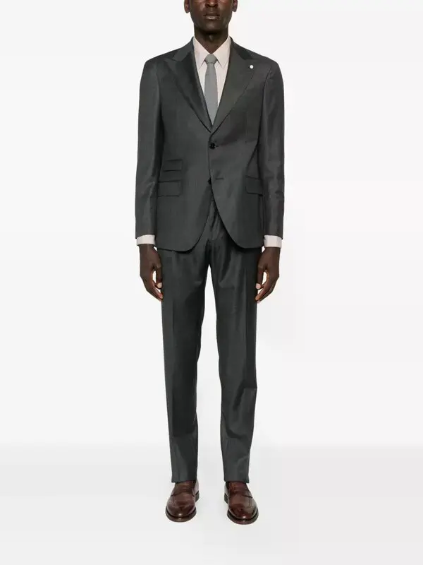 LUIGI BIANCHI MANTOVA Wool Two-button Suit