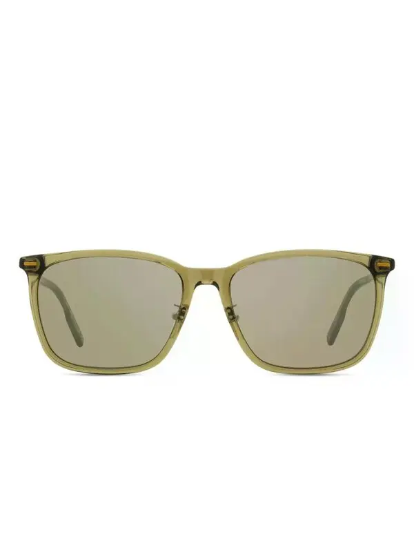 Zegna Rectangular-frame Sunglasses - Green