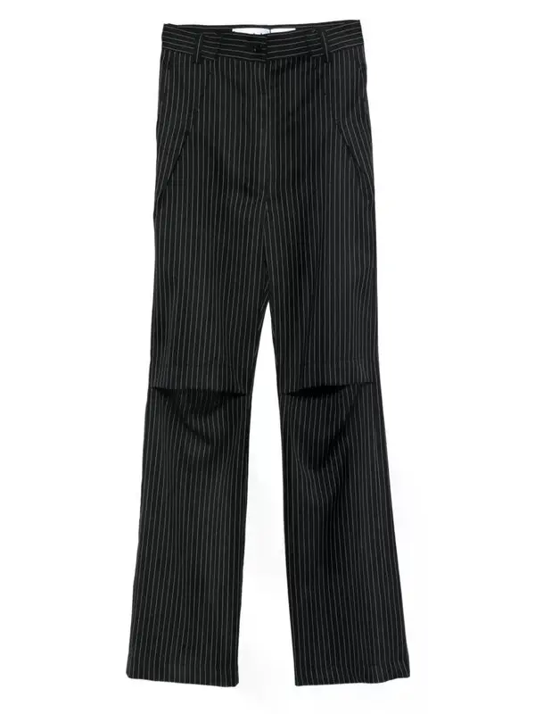 ALMAZ Pinstripe Split-knee Trousers