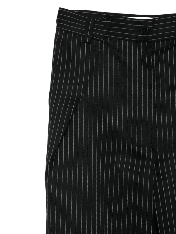 ALMAZ Pinstripe Split-knee Trousers