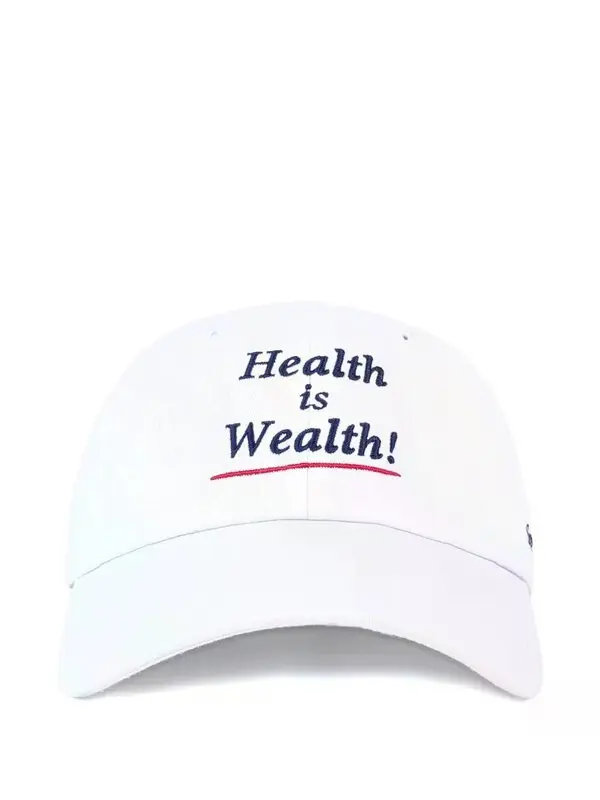 SPORTY & RICH Embroidered Baseball Cap - White