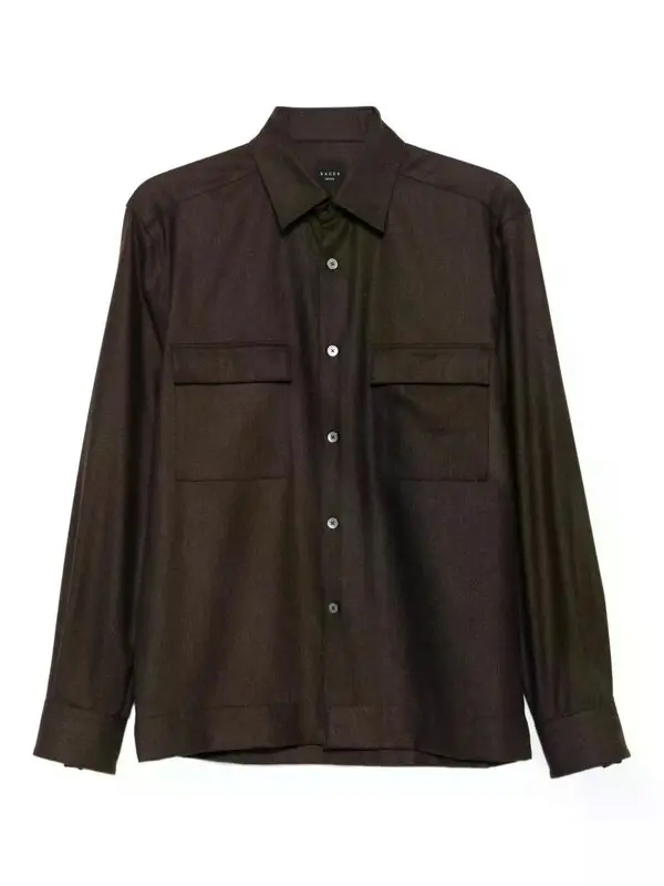 XACUS Double-pocket Wool Shirt
