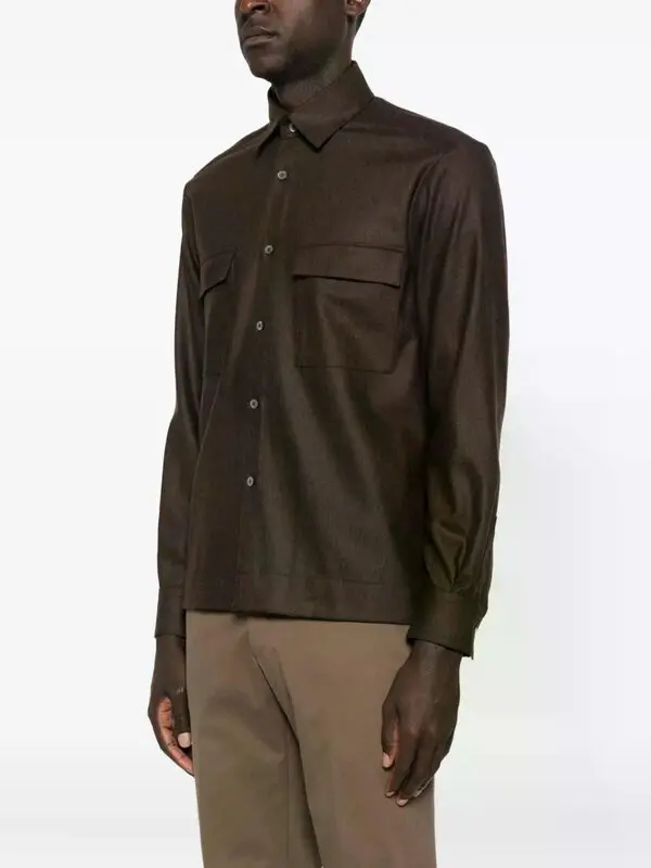 XACUS Double-pocket Wool Shirt