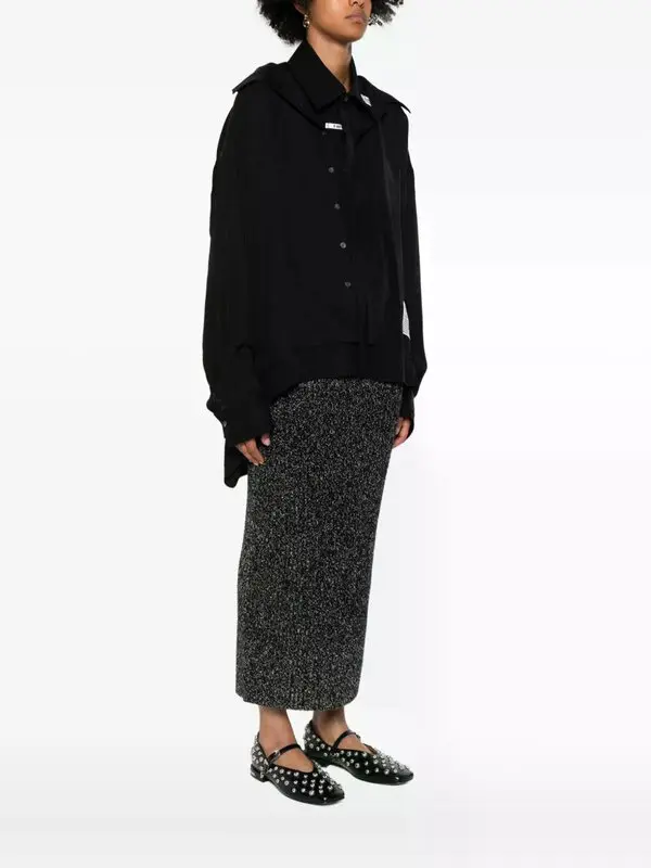 Mihara Yasuhiro Layered Button-fastening Top