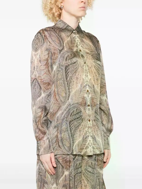 Zimmermann Paisley-print Button-front Shirt
