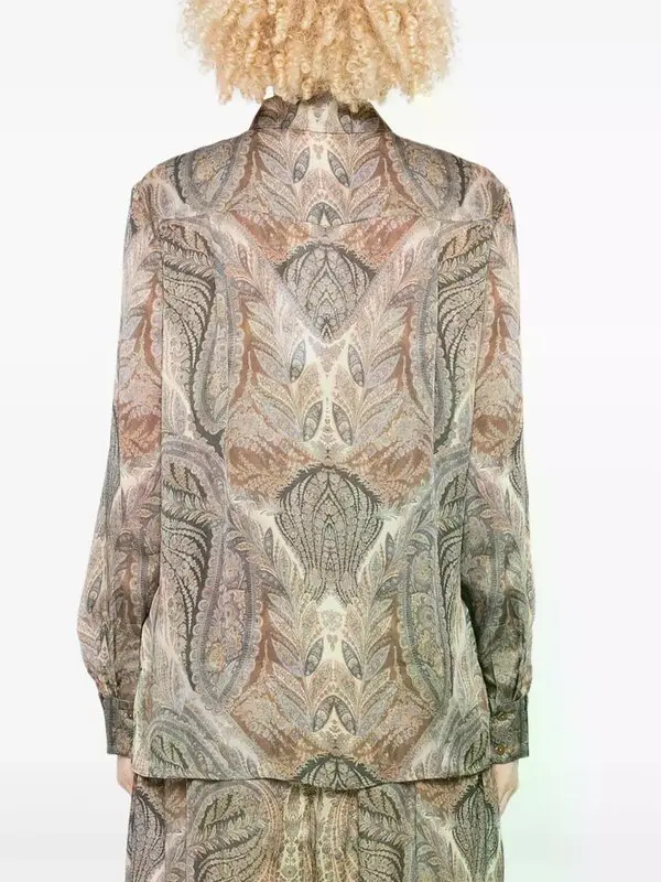 Zimmermann Paisley-print Button-front Shirt