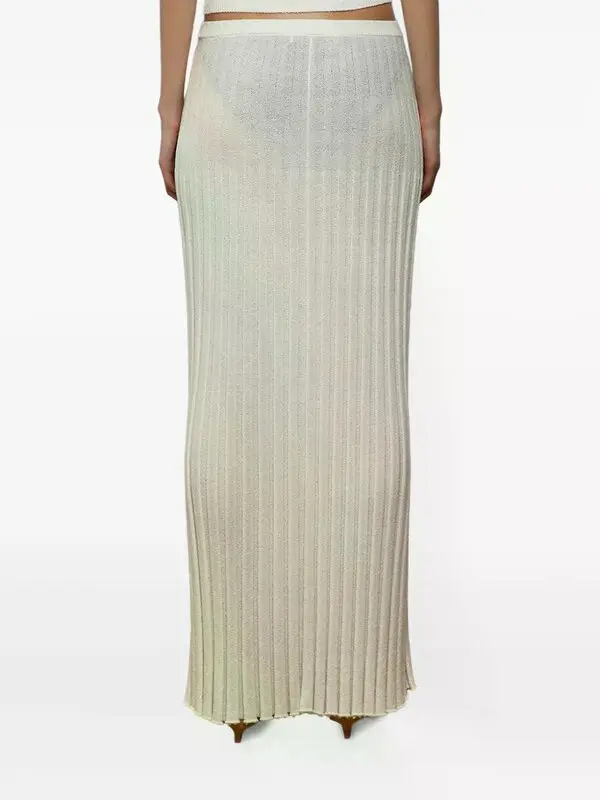 Christopher Esber Pleated Buttoned Maxi Skirt