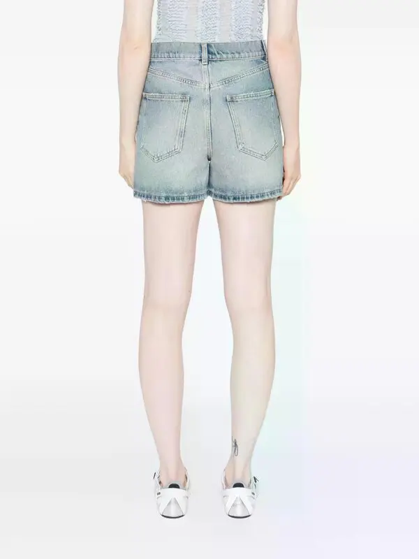 Moschino Patchwork Denim Short Shorts