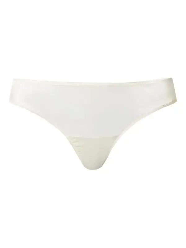 TWINSET Satin G-string - White