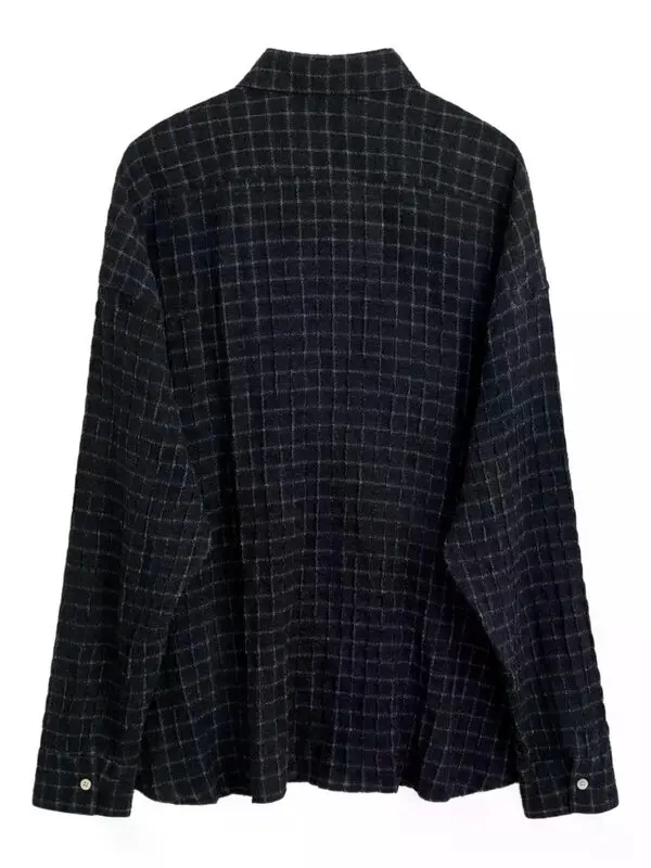 SUNFLOWER Long-sleeve Grid-pattern Shirt