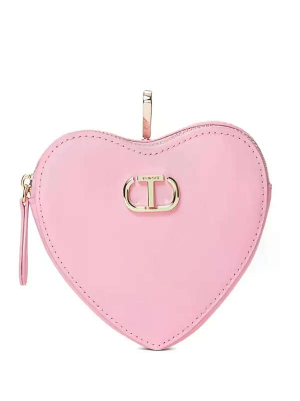 TWINSET Heart-shaped Zip-around Purse - Pink