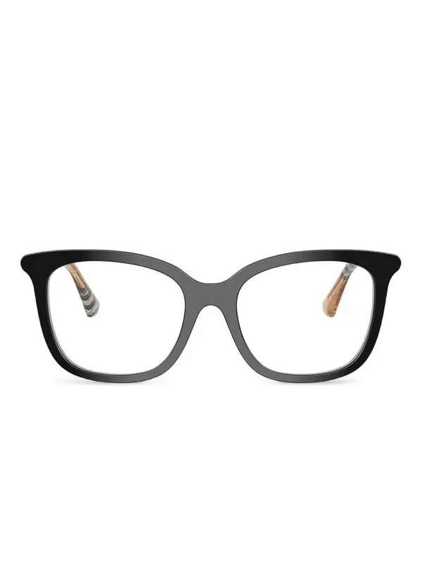 Burberry Geometric Frame Eyeglasses - Black