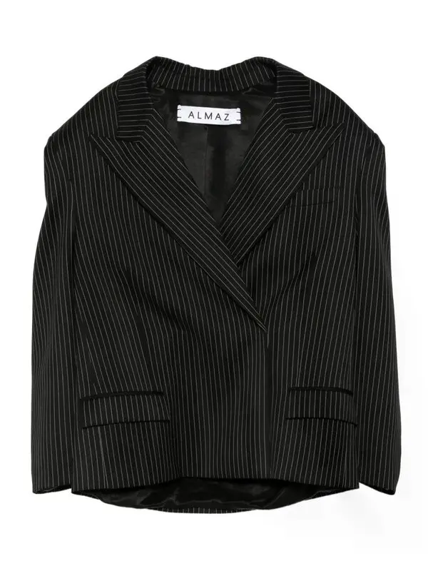 ALMAZ Pinstripe Wool Blazer