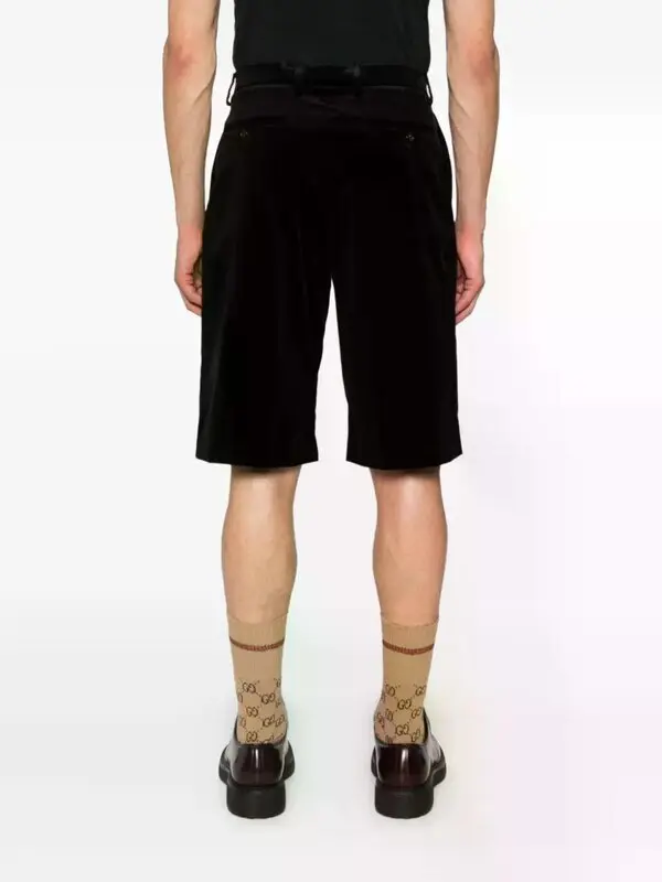 Gucci Pleated Cotton-blend Shorts