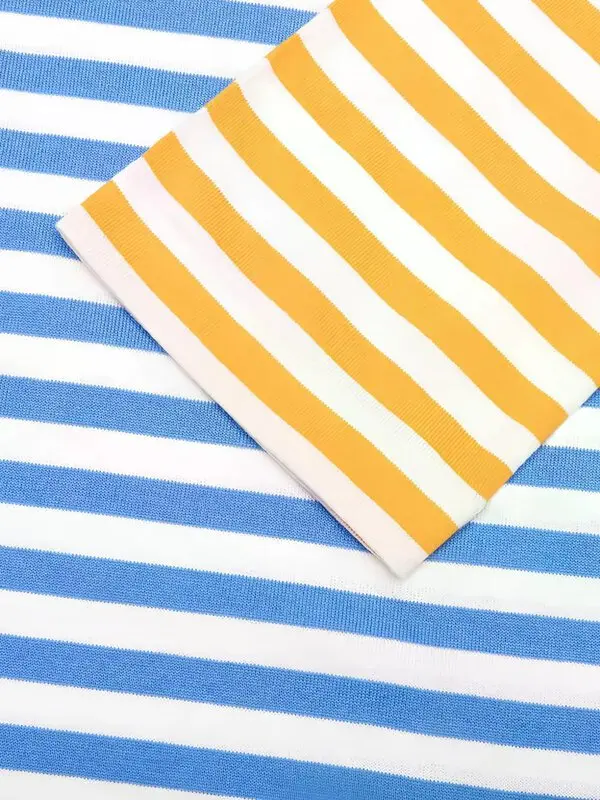 Play Comme Des Garcon Striped Long-sleeve T-shirt - Blue