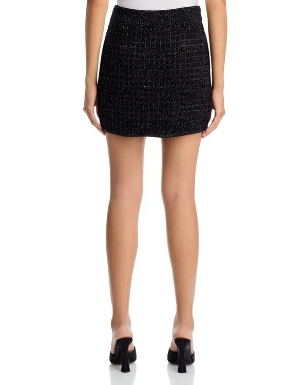 Aqua Button Detailed Sweater Skirt