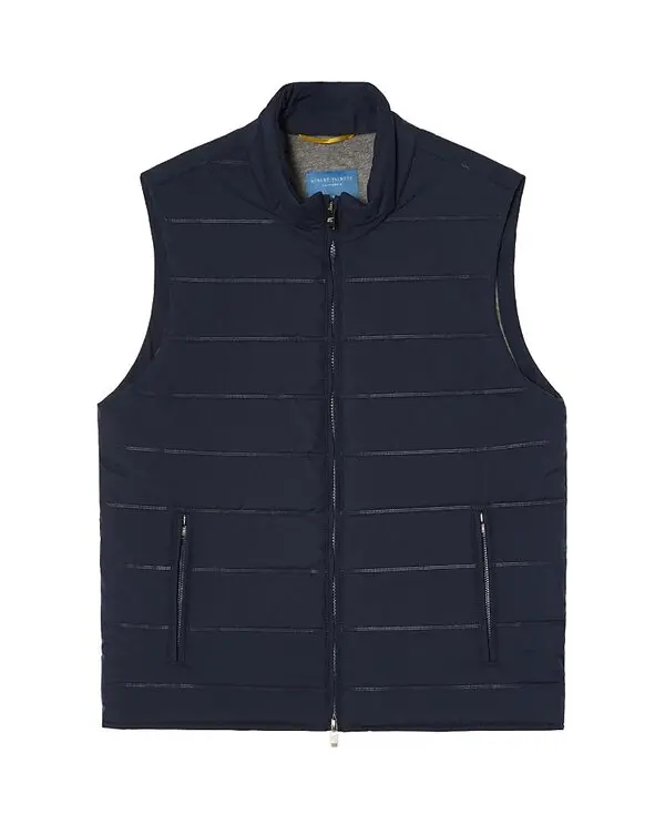Robert Talbott Driver Quilted Vest - Navy