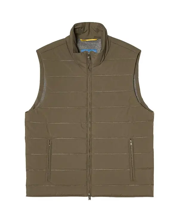 Robert Talbott Driver Quilted Vest - Taupe