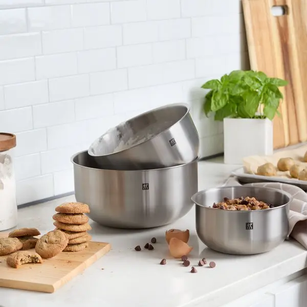 ZWILLING 3 Piece Stainless Steel Nesting Bowls Set