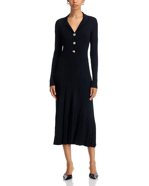 French Connection Knit Maxi Dress - Black