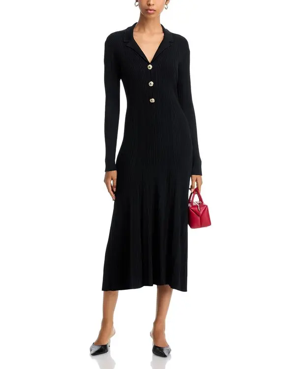 French Connection Knit Maxi Dress - Black