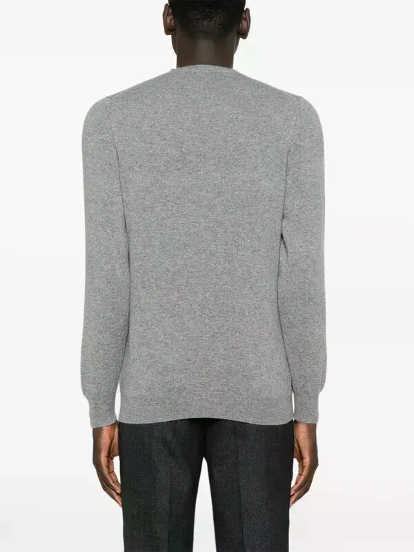 Fedeli Round-neck Cashmere Sweater - Grey