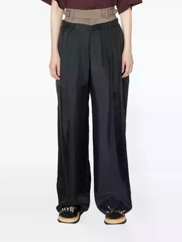 Kolor Pleated Straight Trousers