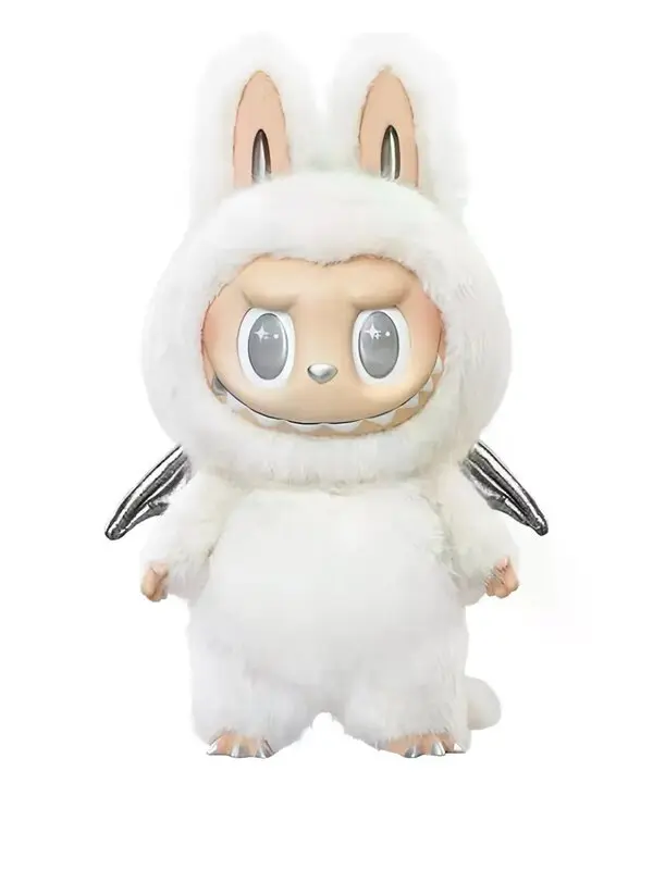 POP MART Labubu Zimomo Angel In Clouds + Tote Bag Collectible Figure - White