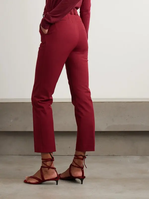 JOSEPH Coleman Cropped Straight-leg Pants