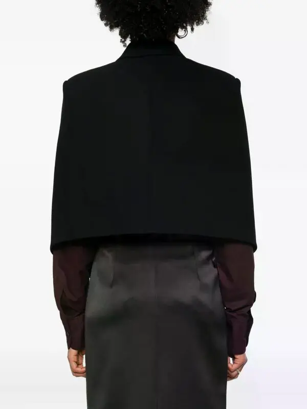 Khaite Satin-lapel Cropped Jacket