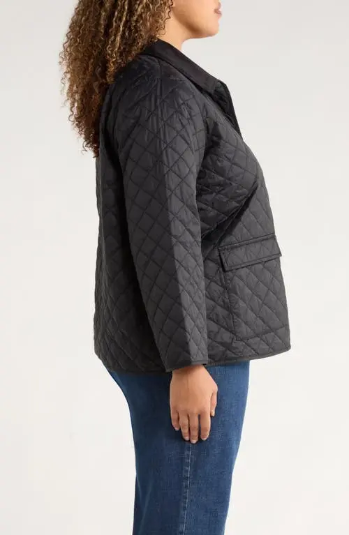Eileen Fisher Corduroy Collar Quilted Jacket