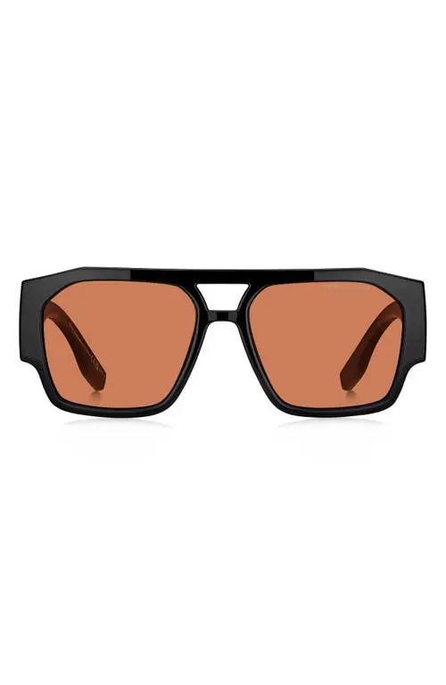 Marc Jacobs 55mm Navigator Sunglasses - Black Orange/orange