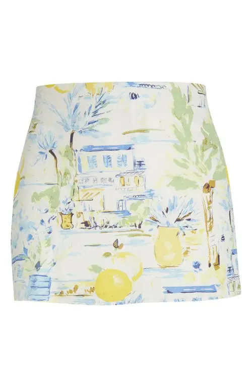SUGARLIPS Landscape Print Mini Skirt