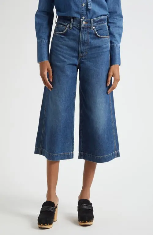 Veronica Beard Marlow High-waist Culotte Jeans