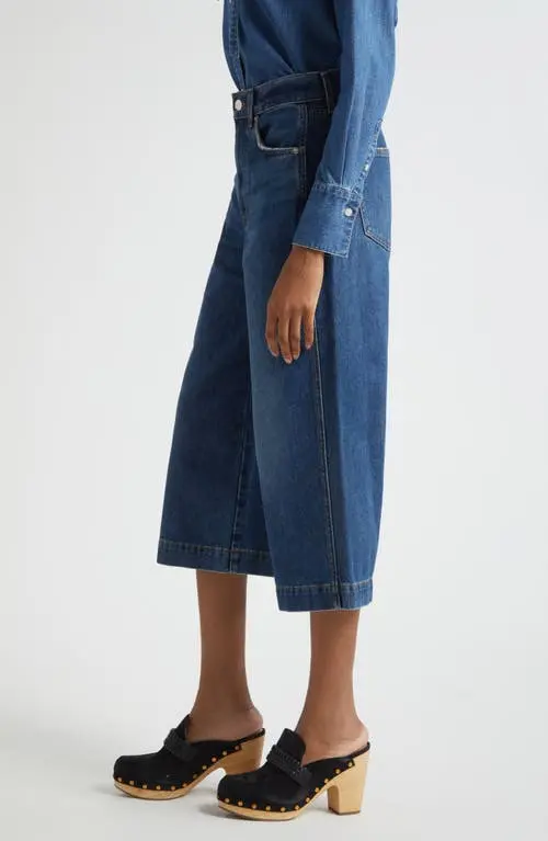 Veronica Beard Marlow High-waist Culotte Jeans