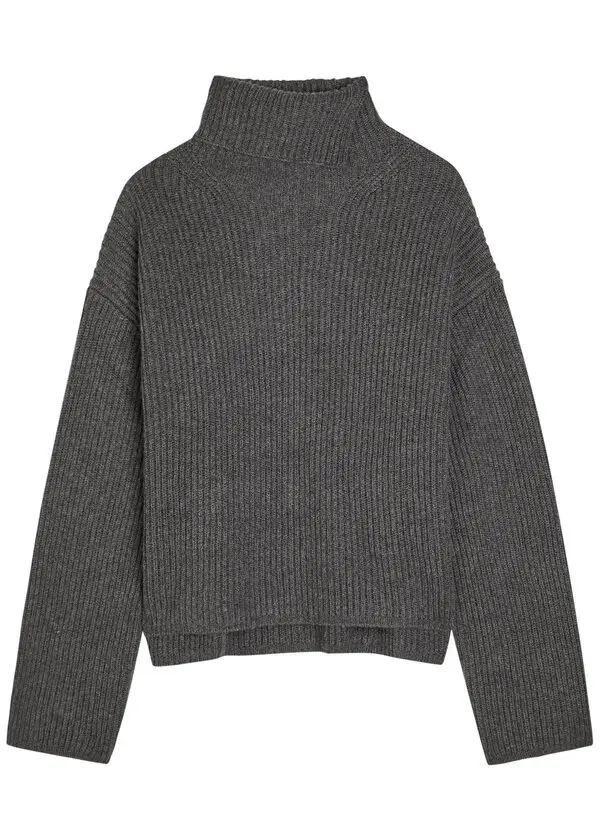 JOSEPH Ribbed Wool-blend Jumper