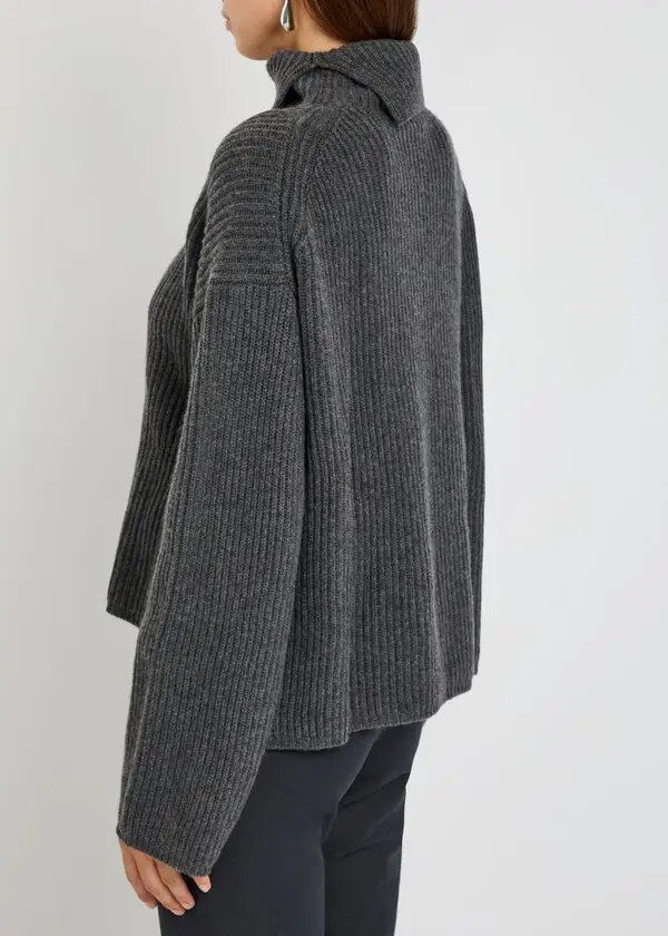 JOSEPH Ribbed Wool-blend Jumper
