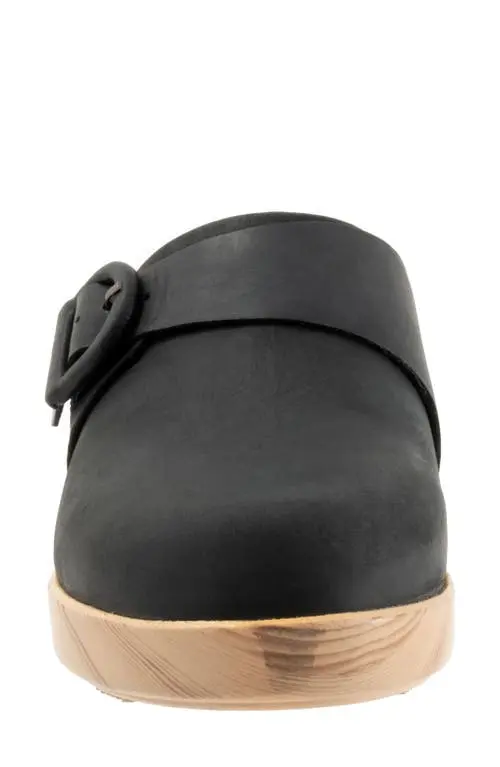 Softwalk Ferrara Platform Mule - Black Oily