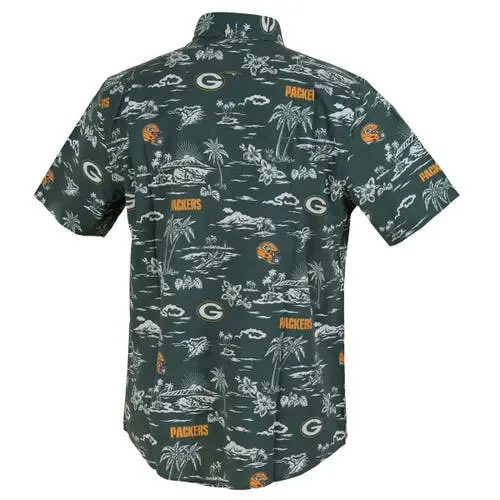 Reyn Spooner Bay Packers Kekai Performance Button-down Shirt - Green