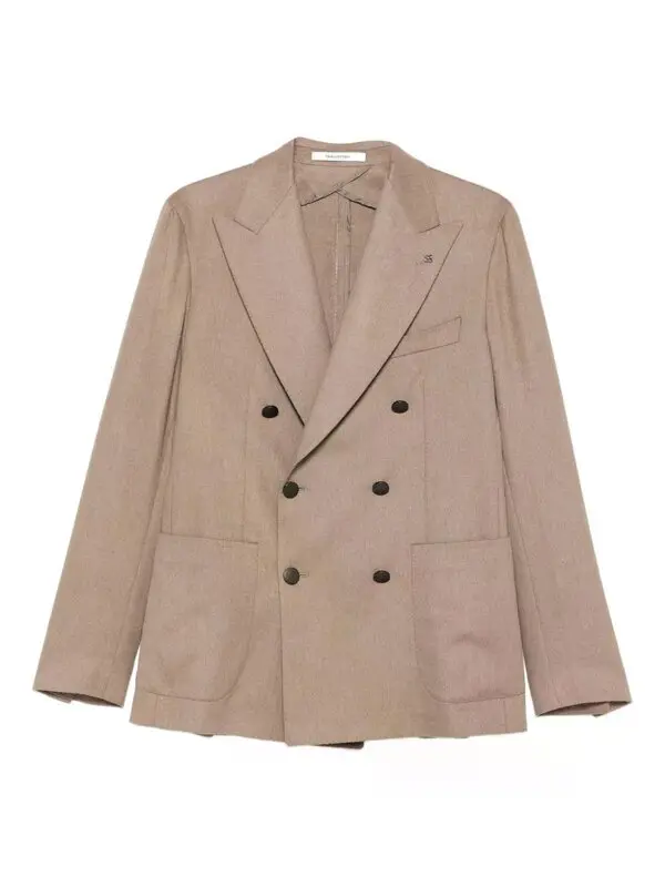 Tagliatore Double-breasted Jacket With Patch Pockets