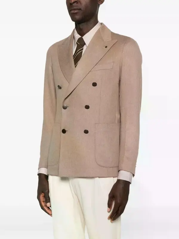 Tagliatore Double-breasted Jacket With Patch Pockets