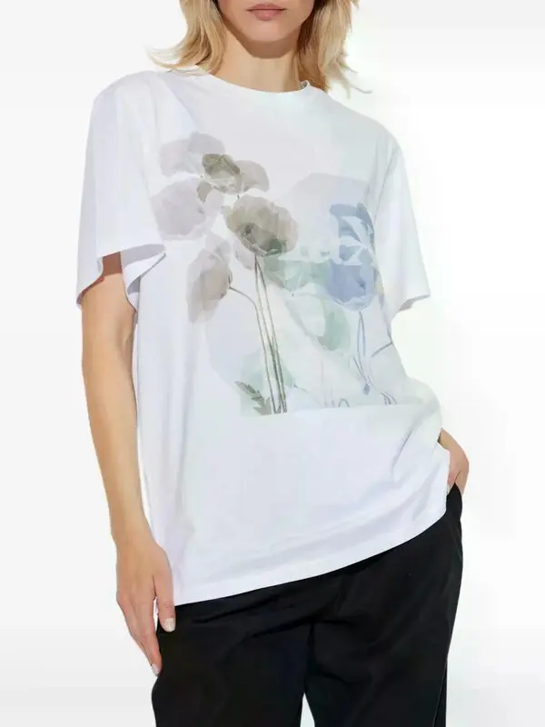 Max Mara Floral-print Relaxed Fit T-shirt