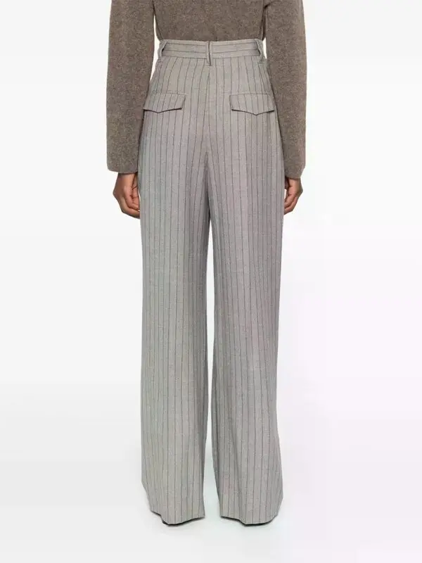 Brunello Cucinelli Pinstriped Virgin Wool Trousers