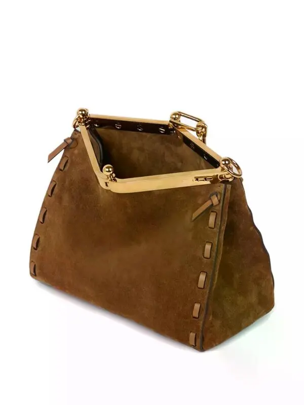 Etro Vela Suede Shoulder Bag - Brown