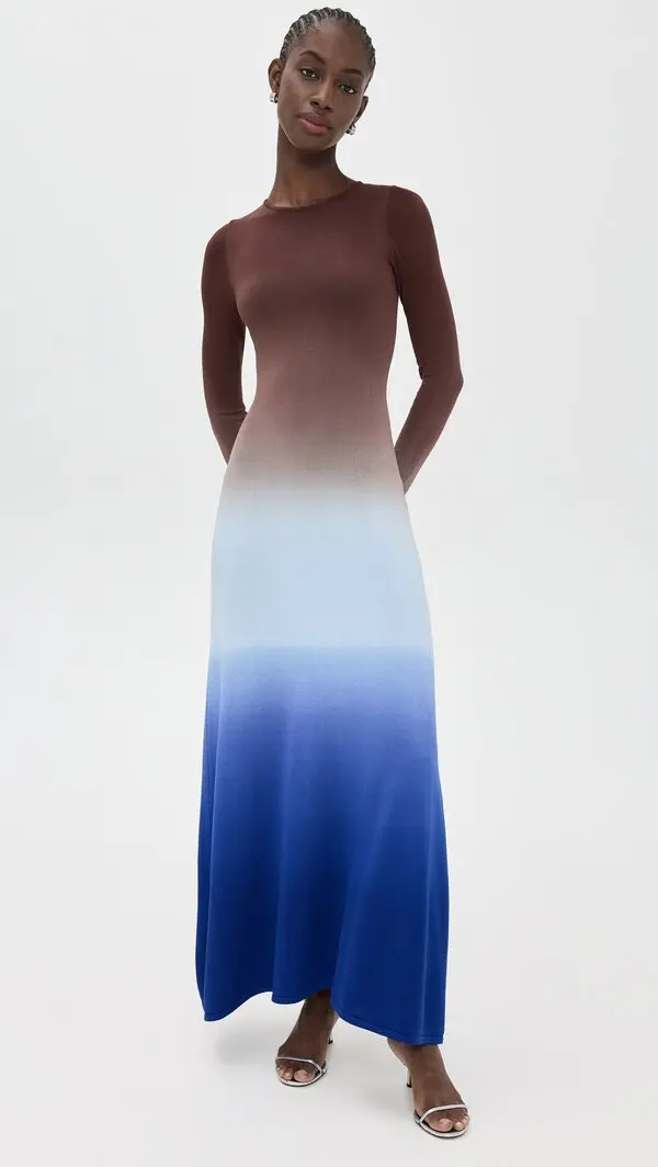 Solid & Striped The Dora Dress - Twilight / Raisin Brown